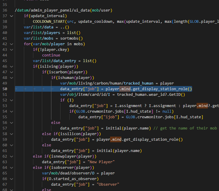 Player Panel Throws A Weird Runtime · Issue 8978 · Beestationbeestation Hornet · Github 