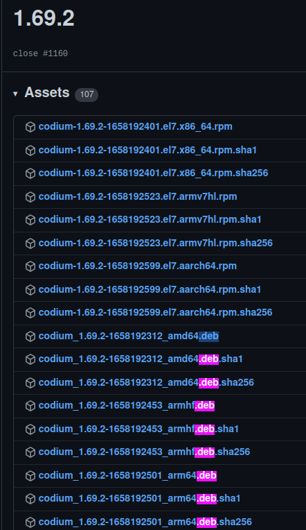 Why is there no deb-package for version 1.70? · Issue #1177 · VSCodium/vscodium · GitHub