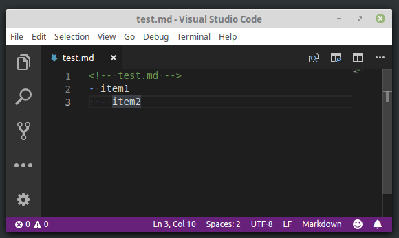 The Editor Ignores Tabsize In Markdown Files · Issue 62143 · Microsoftvscode · Github