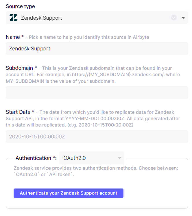 Source Zendesk Talk: support oauth · Issue #6289 · airbytehq/airbyte · GitHub