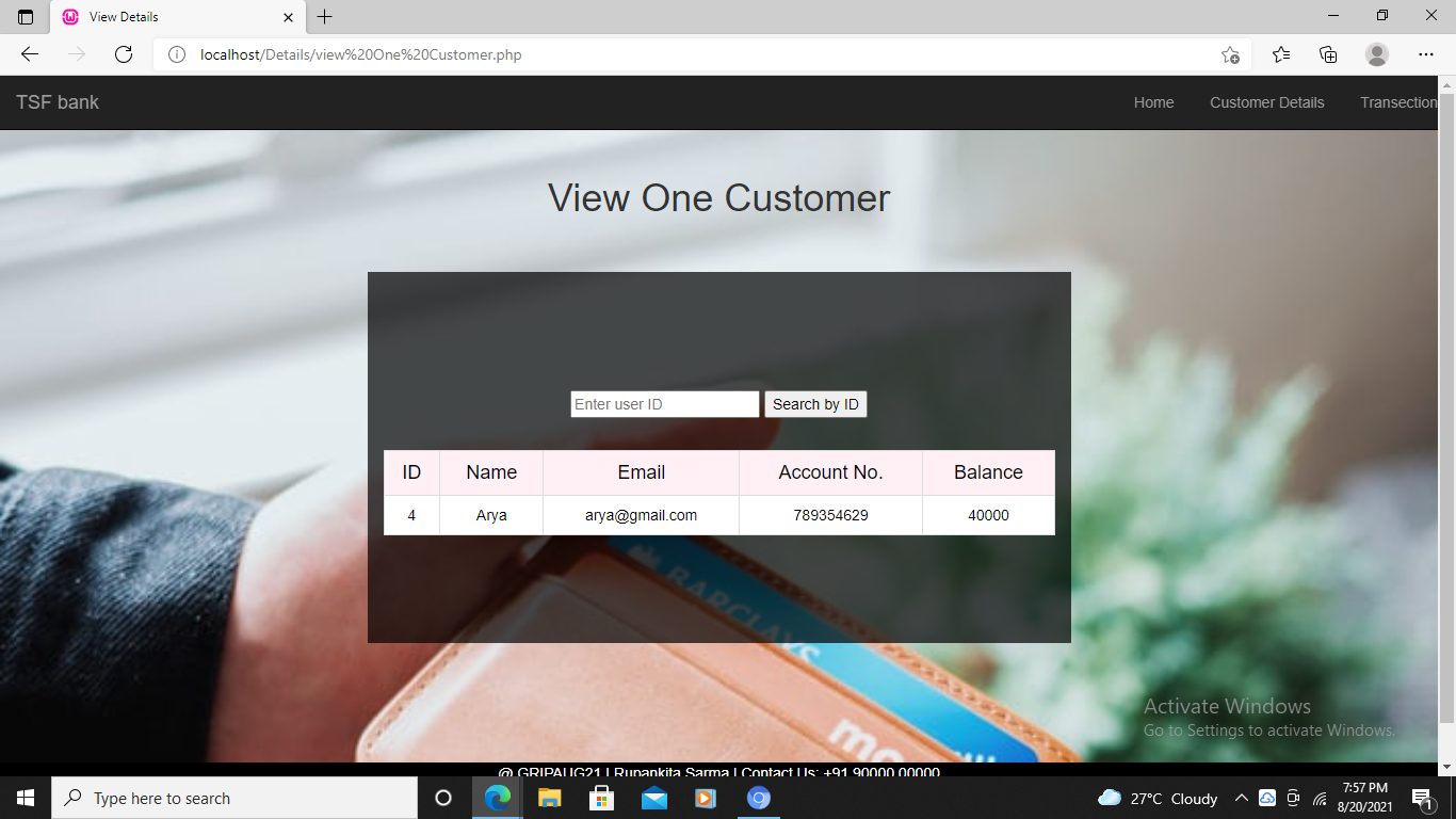 GitHub - Rupankita/Basic-Banking-System: It is a simple website where we can transfer money ...