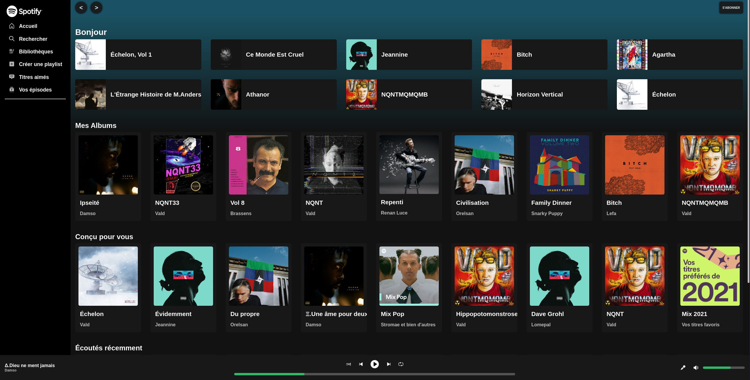 GitHub - johnwinst/spotify-html-css