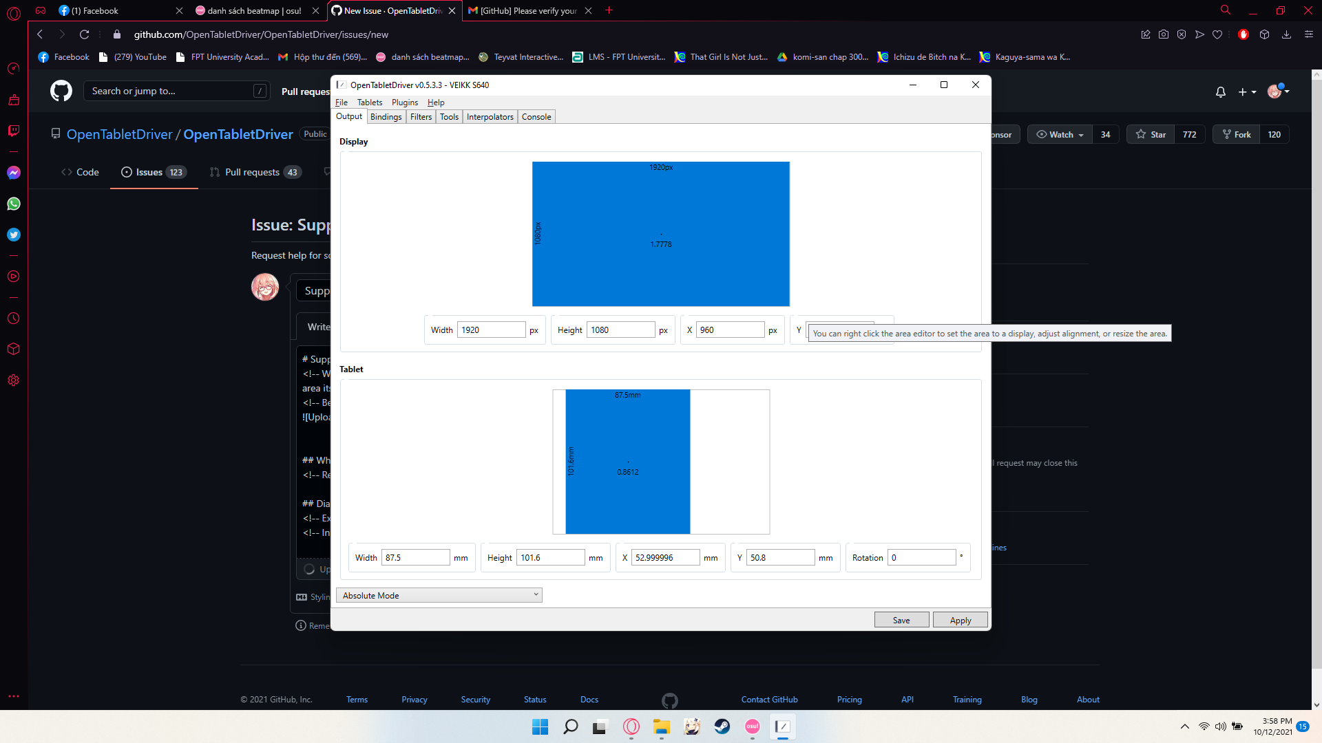 Support Request: driver not detect but detect ? · Issue #1507 · OpenTabletDriver ...