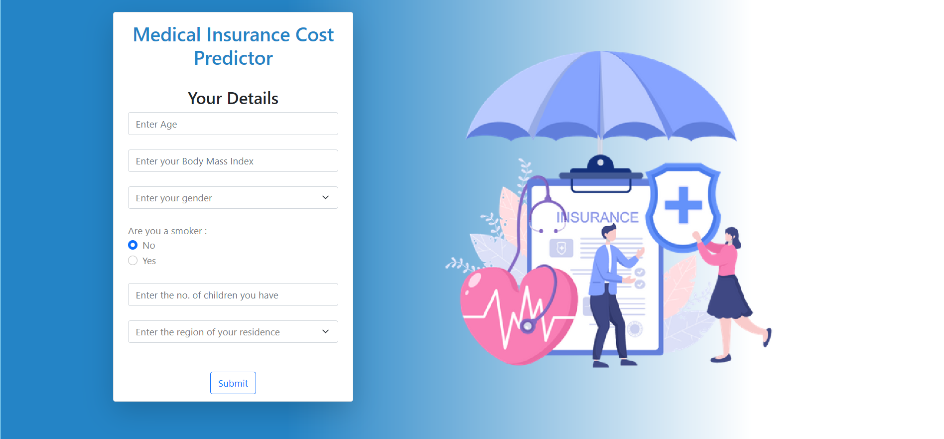 GitHub - moukhikgupta5/Medical-Insurance-Cost-Predictor: Medical ...