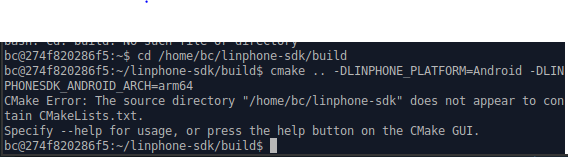 Compiling G729 using docker no cmakelist · Issue #108 · BelledonneCommunications/linphone-sdk ...