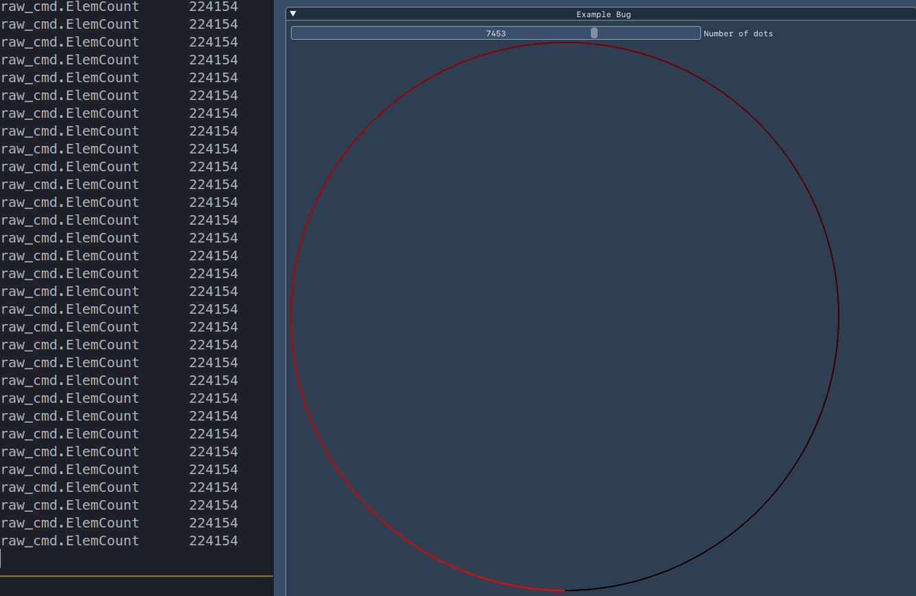 Rendering Issue When The Window Draw List Command Buffer Is Too Large · Issue 2504 · Ocornut