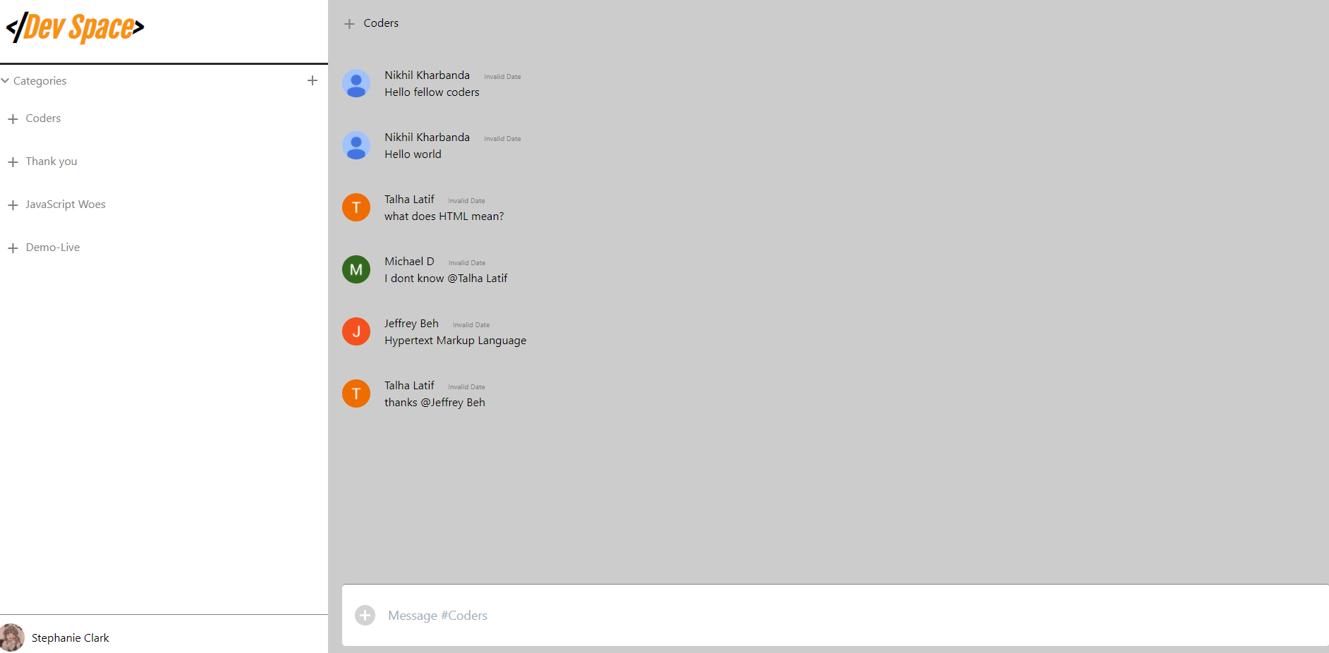 GitHub - nikhil-kharbanda/UofT_DevSpace: In this group project, we decided to create a chatroom ...