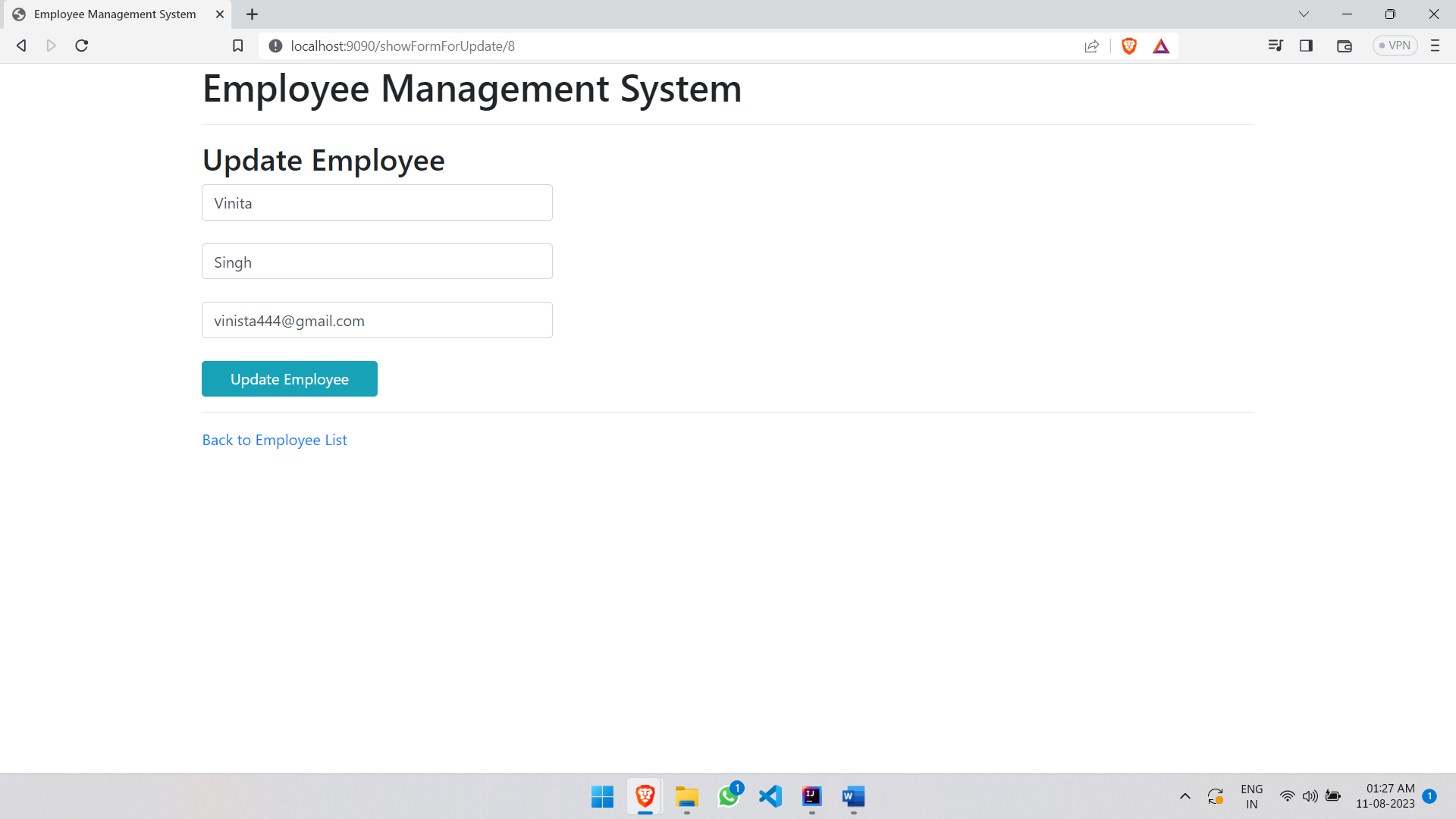 GitHub - anshul19912/employee_management_system: A Simple Employee ...
