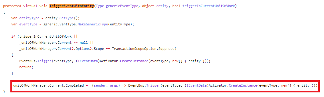 EntityChangeEventHelper emits multiple EntityUpdated events for the same entity in some ...