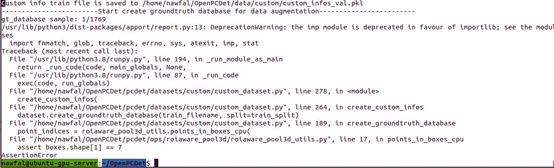 Working with Custom dataset and i g · open-mmlab OpenPCDet · Discussion #1340 · GitHub