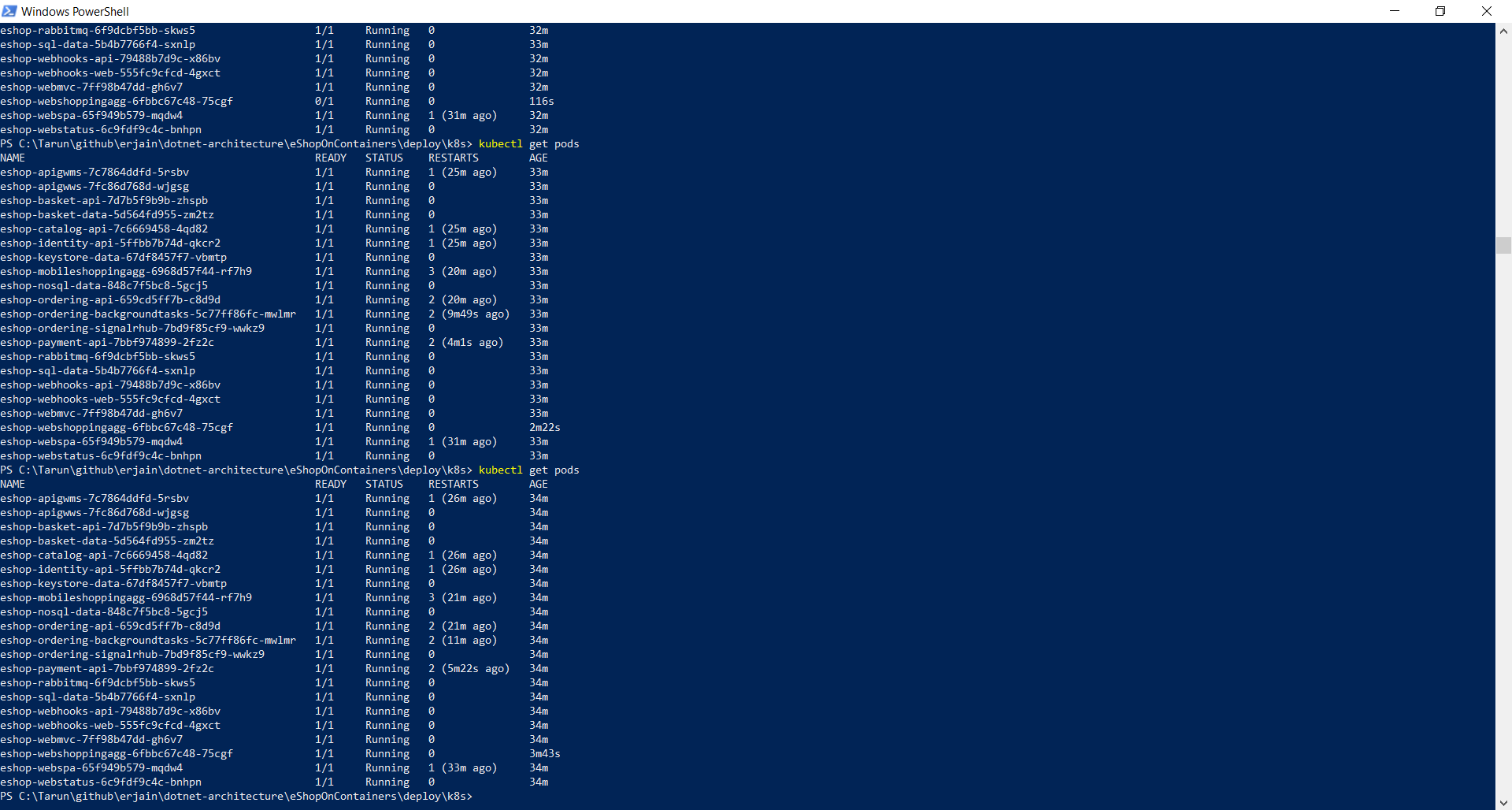 Question: deploy-all.ps1 issue , dial tcp 10.104.172.163:443: connect: connection refused ...