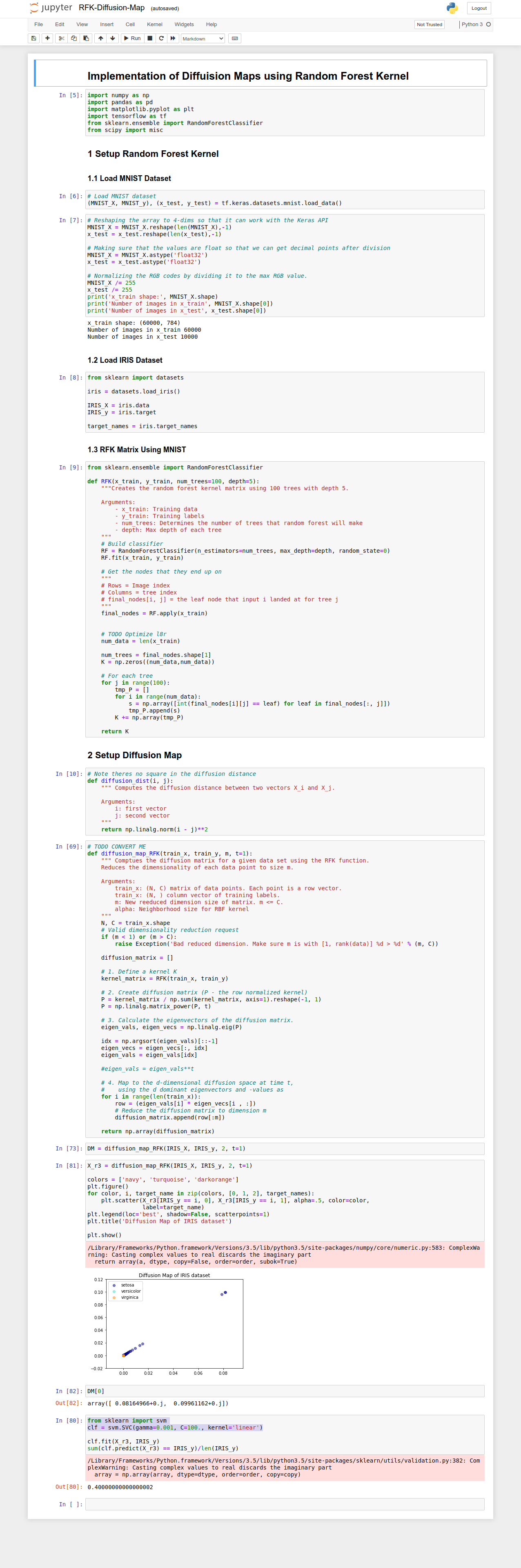GitHub - duckinpants/RFK-Diffusion-Map: Random Forrest Kernel with Diffusion Maps
