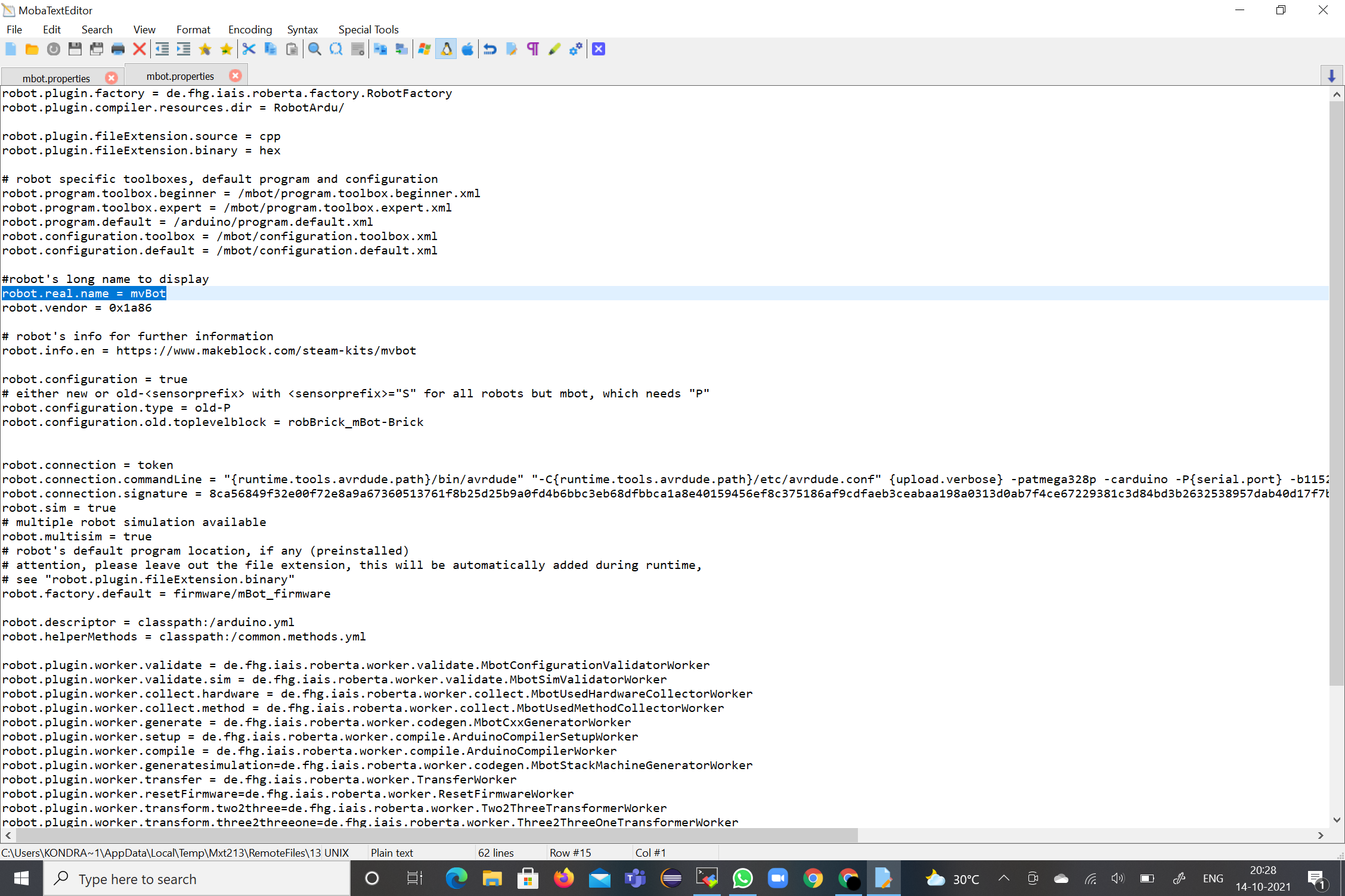 Facing an issue to design my own robot implementation · Issue #1126 · OpenRoberta/openroberta ...