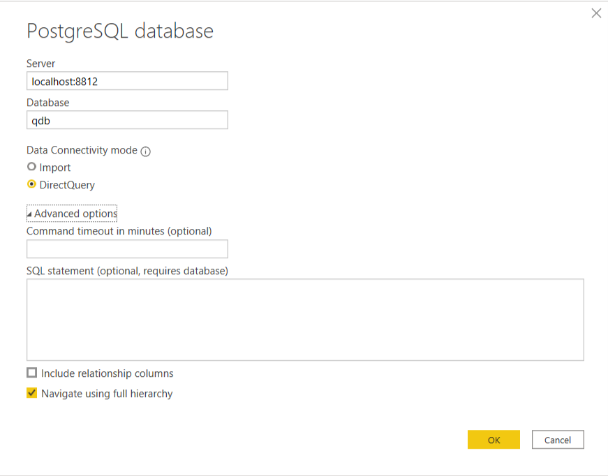 Improve connectivity via npgsql: Connect from PowerBI Desktop & Excel via npgsql fails · Issue ...