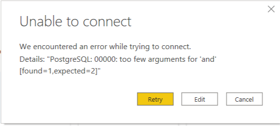 Improve connectivity via npgsql: Connect from PowerBI Desktop & Excel via npgsql fails · Issue ...