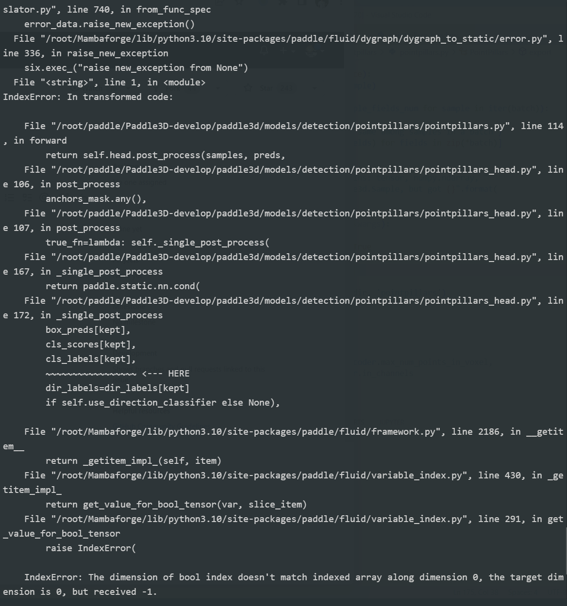 Error While Exporting The Pointpillars Network · Issue 114 · Paddlepaddlepaddle3d · Github