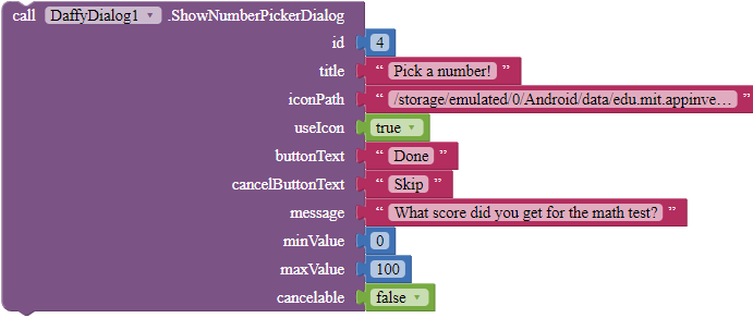GitHub - siwhele/DaffyDialog: An App Inventor non-visible extension ...