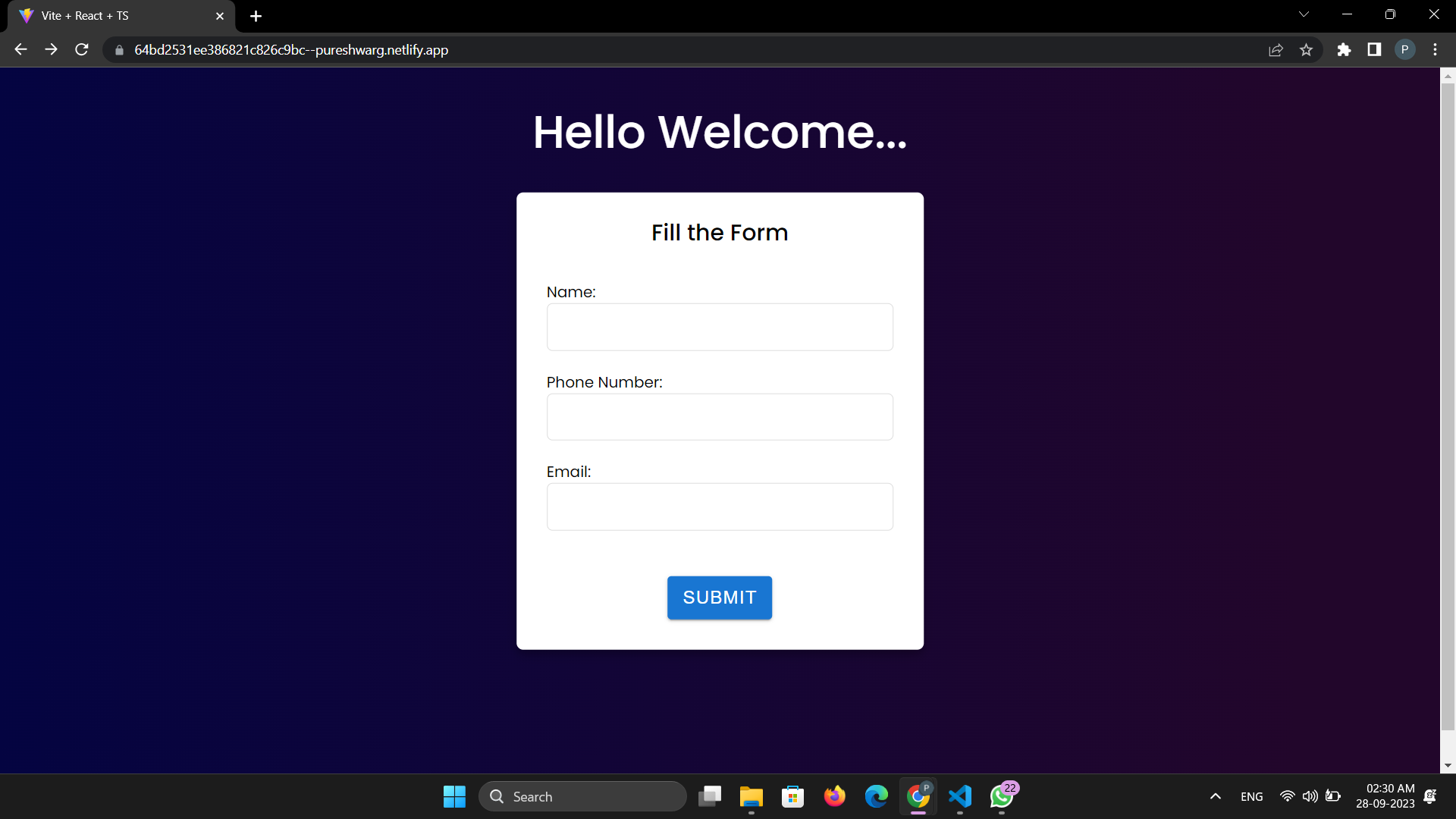GitHub - PureshwarGonekar/React-ts-project: Simple login page using ...