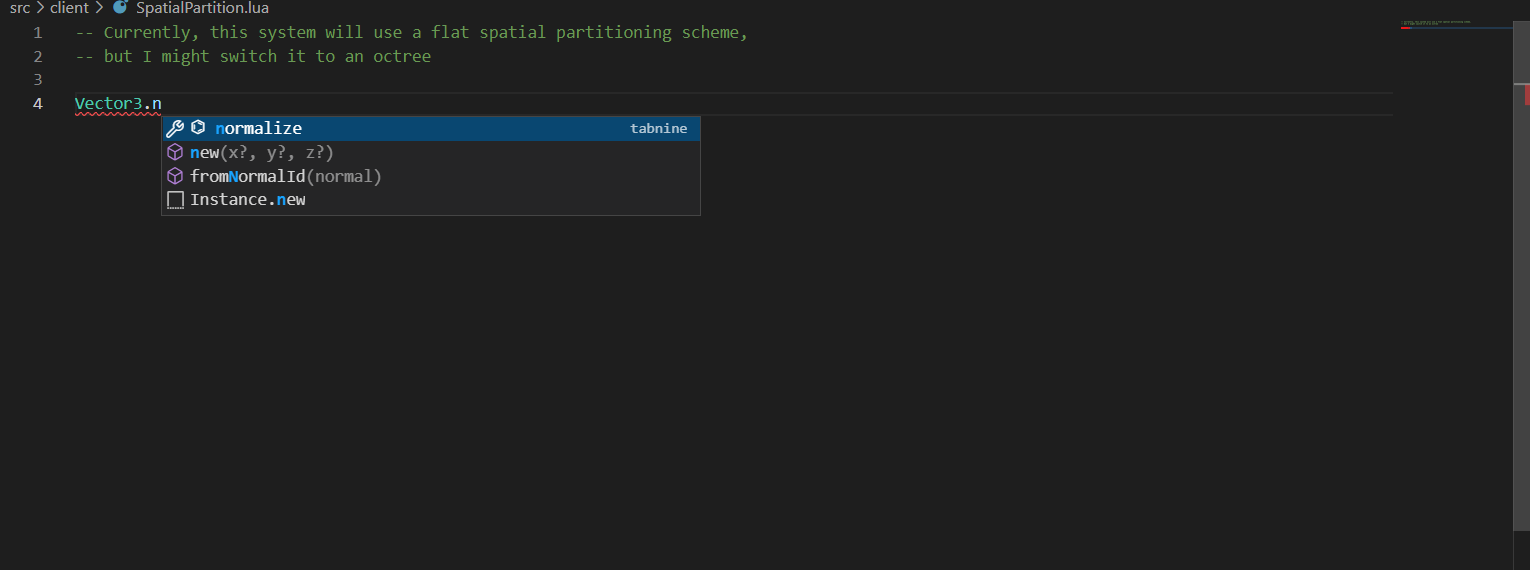 The instance.new function will always appear in the autofill options if ...