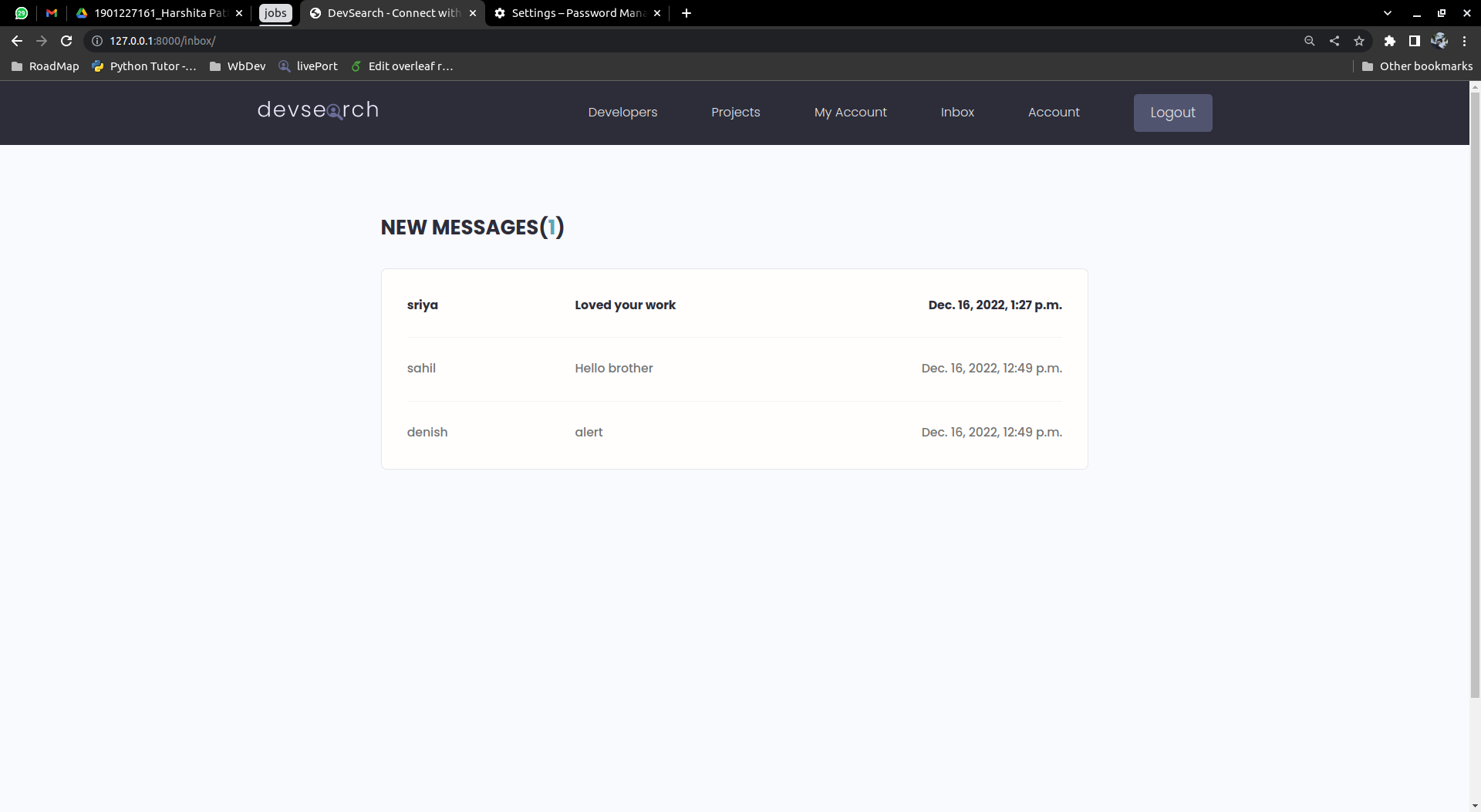 GitHub - Satishnaidu58/devsearch: Developer's socila media app