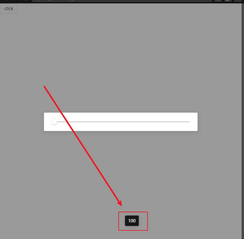 When there is only a `slider` in the `model`, there is a problem with the `tooltip` positioning ...