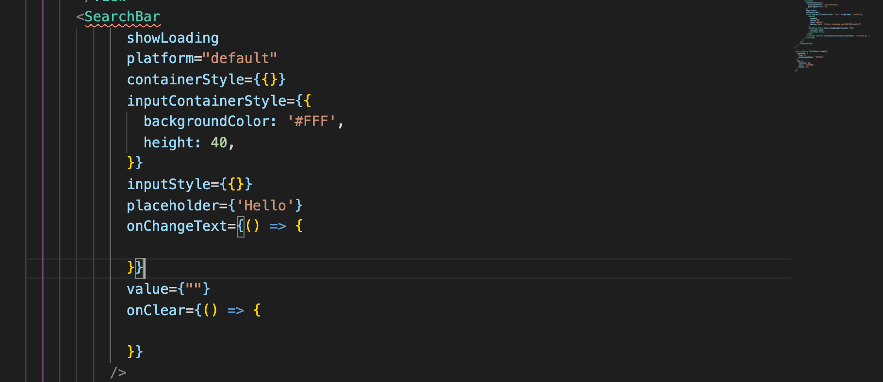 Search bar ts error · Issue #3163 · react-native-elements/react-native ...