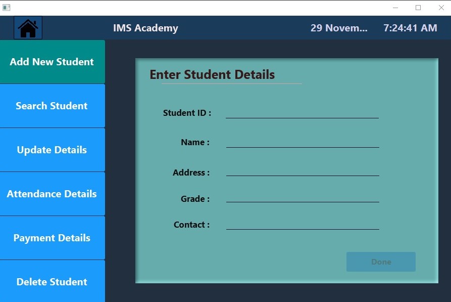 GitHub - AshanManuka/InstituteManagementSystem: First Semester Final Project Created by JavaFX & OOP
