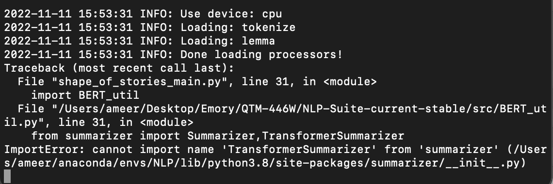 Shape Of Stories Import Error · Issue 925 · Nlp Suitenlp Suite · Github 8364