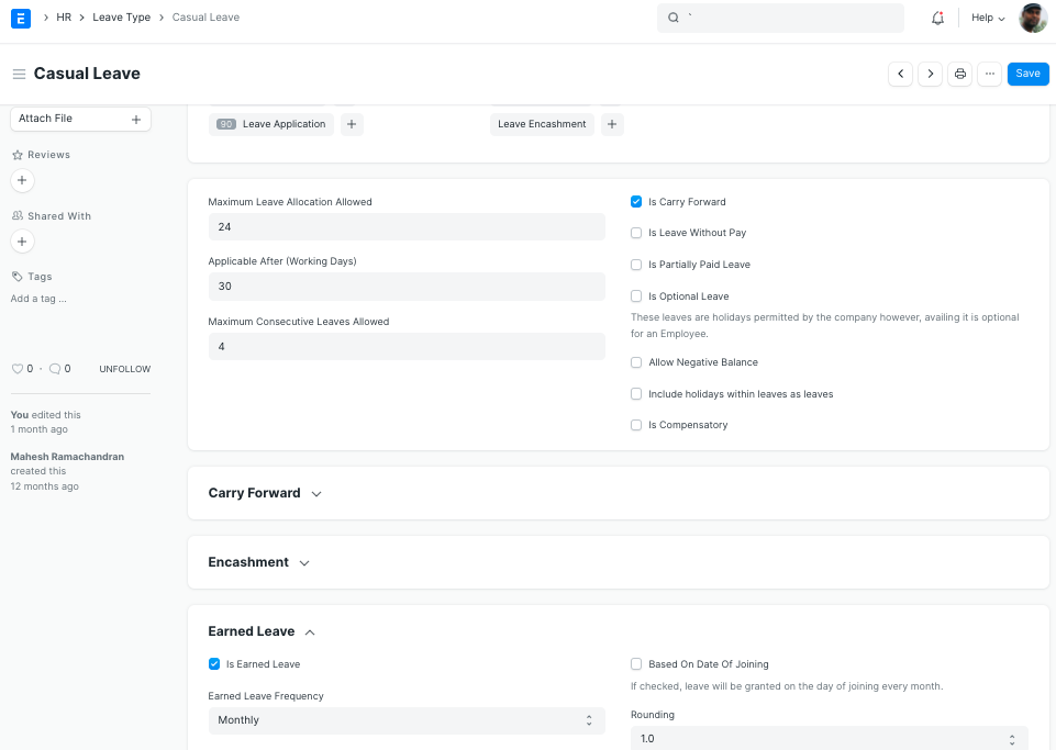 Employee Leave Balance shows wrong · Issue #29132 · frappe/erpnext · GitHub