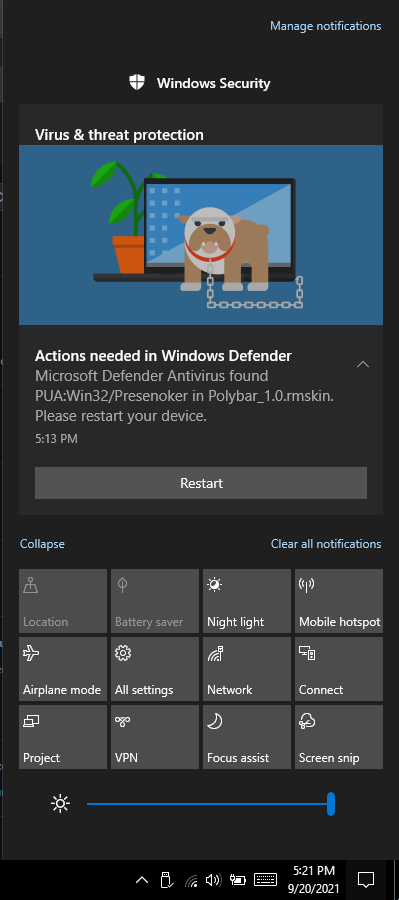 Virus detected · Issue #27 · khanhas/Polybar · GitHub