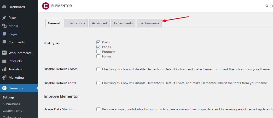 Dedicated section for performance settings in Elementor · elementor · Discussion #21194 · GitHub