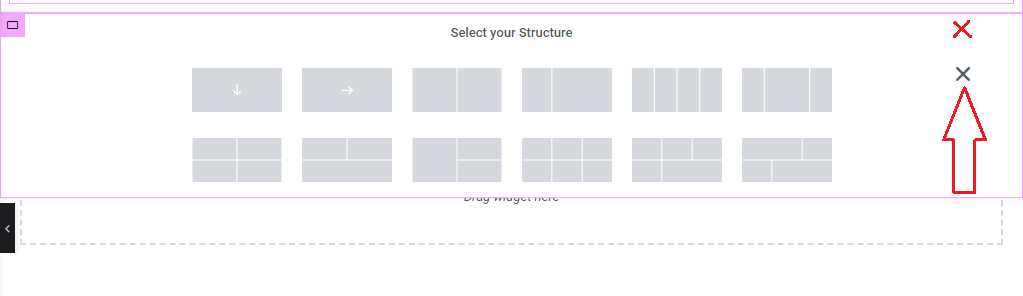 🐞 Bug Report: mega menu : The close button in the container structure panel is not in the right ...