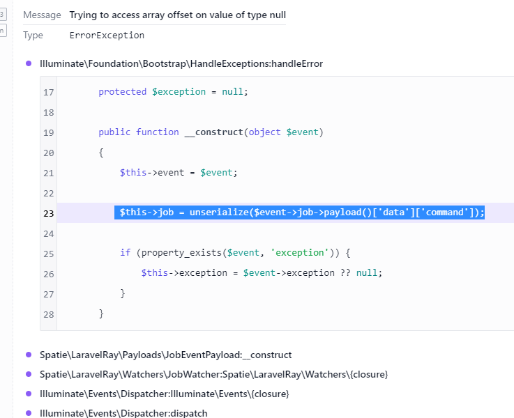 Undefined method ::payload() · Issue #319 · spatie/ray · GitHub Undefined method ::payload() · Issue #319 · spatie/ray · GitHub