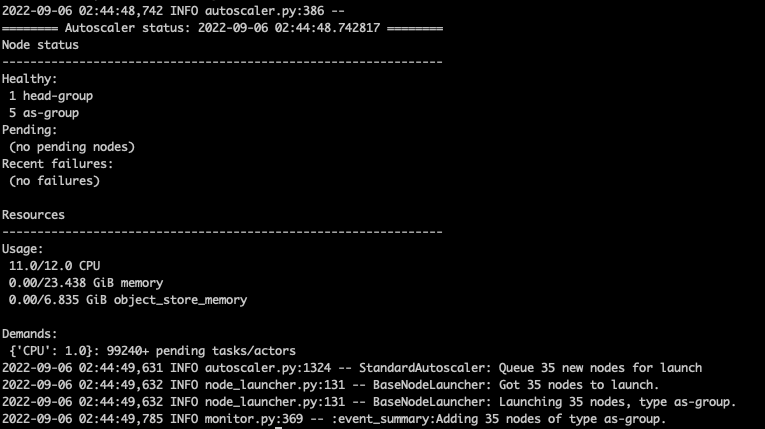 [Bug] autoscaler not working properly in rayjob · Issue #532 · ray-project/kuberay · GitHub