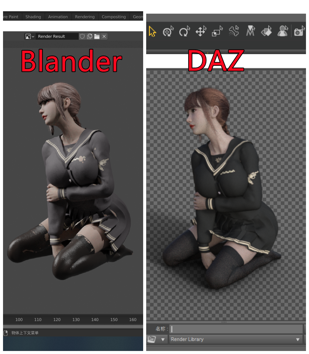 两处错误，服装破损与材质预览崩溃 · Issue #89 · daz3d/DazToBlender · GitHub