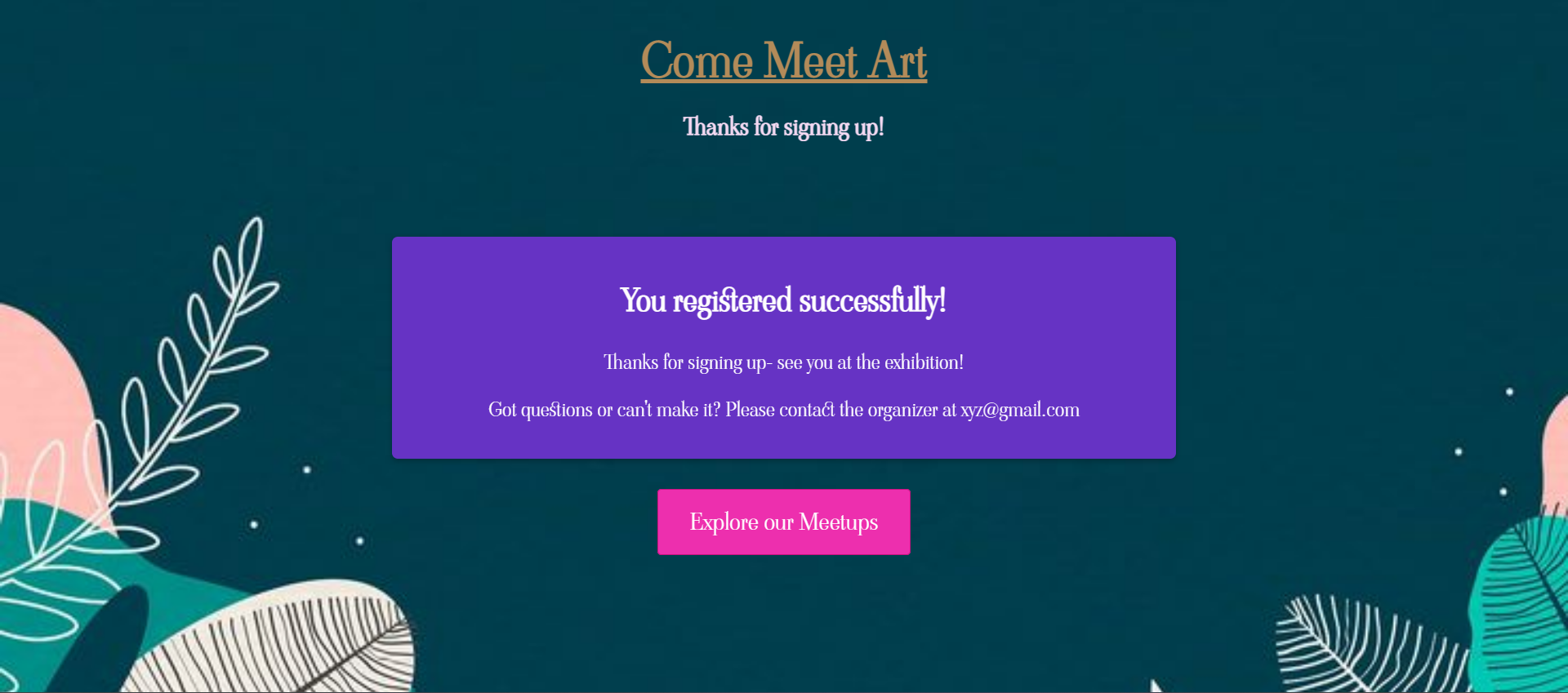 GitHub - pickry/art_exhibition: This app saves your registration and ...