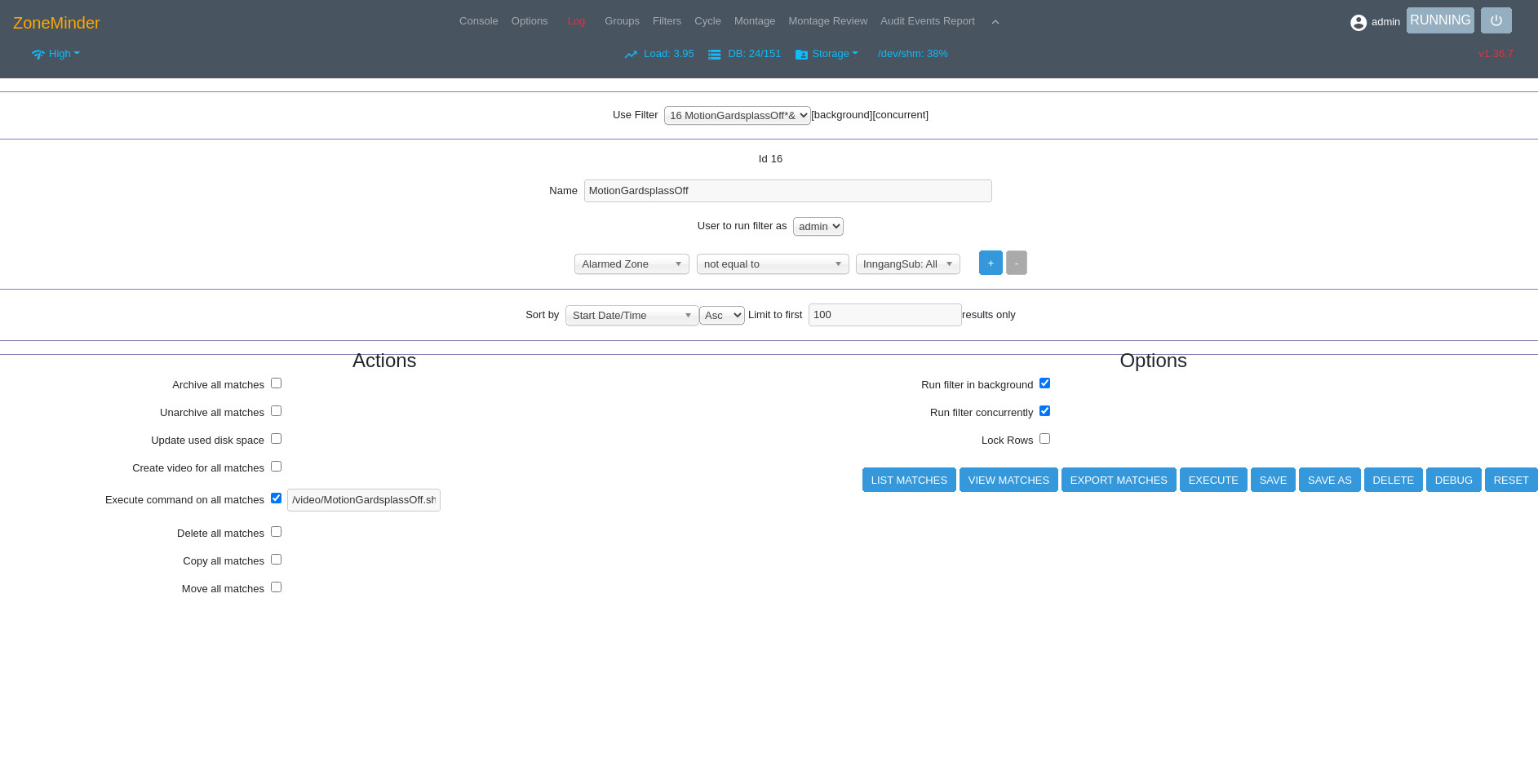 Filter Errors · Issue #3369 · ZoneMinder/zoneminder · GitHub