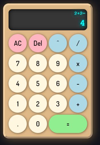 GitHub - kn8a/odin-calculator: JS Calculator app