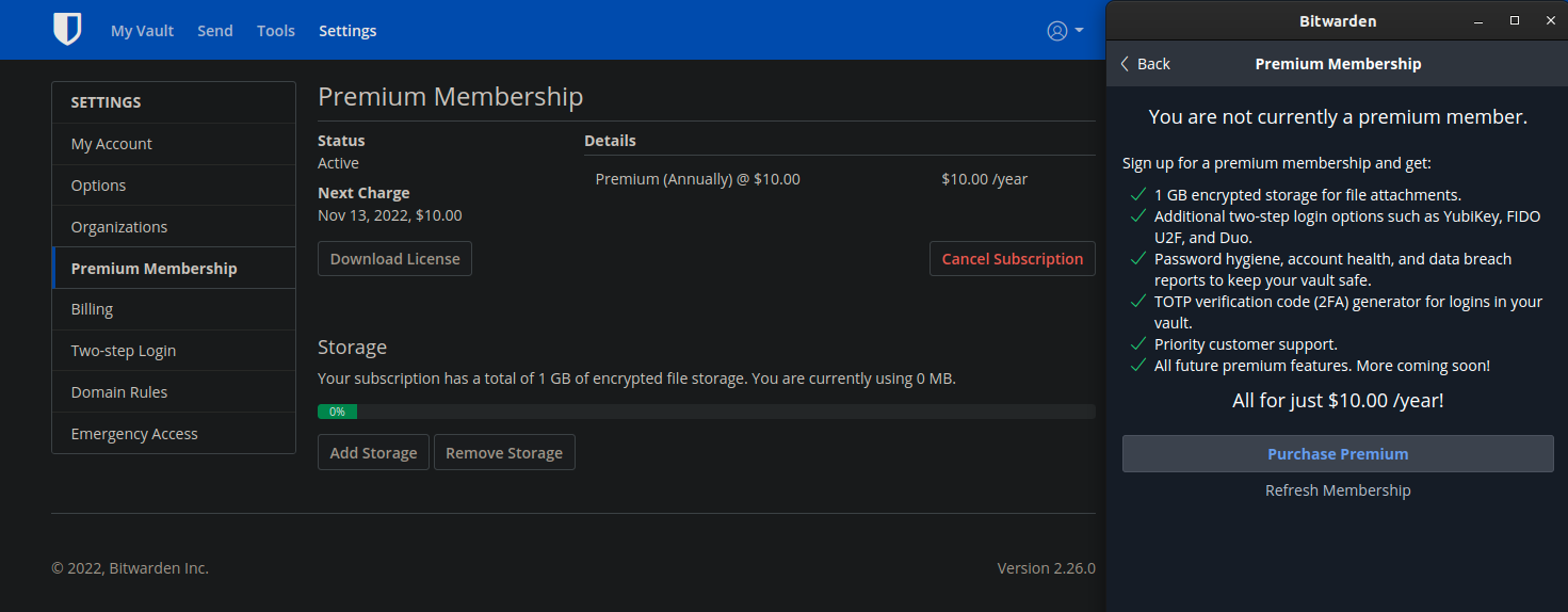 Says I'm not an active premium member when on a organisation's ...