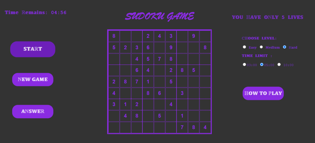 Github Rajipthakursudokugame This Is The Puzzle Game 