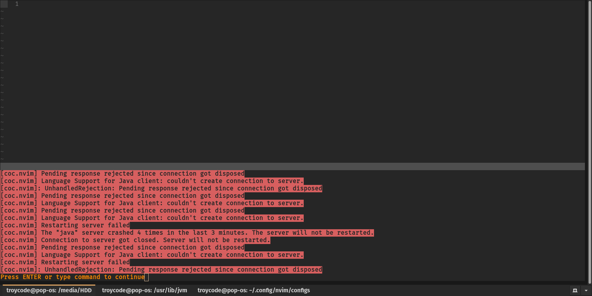 Language Support For Java Client Couldn T Create Connection To Server · Issue 221 · Neoclide