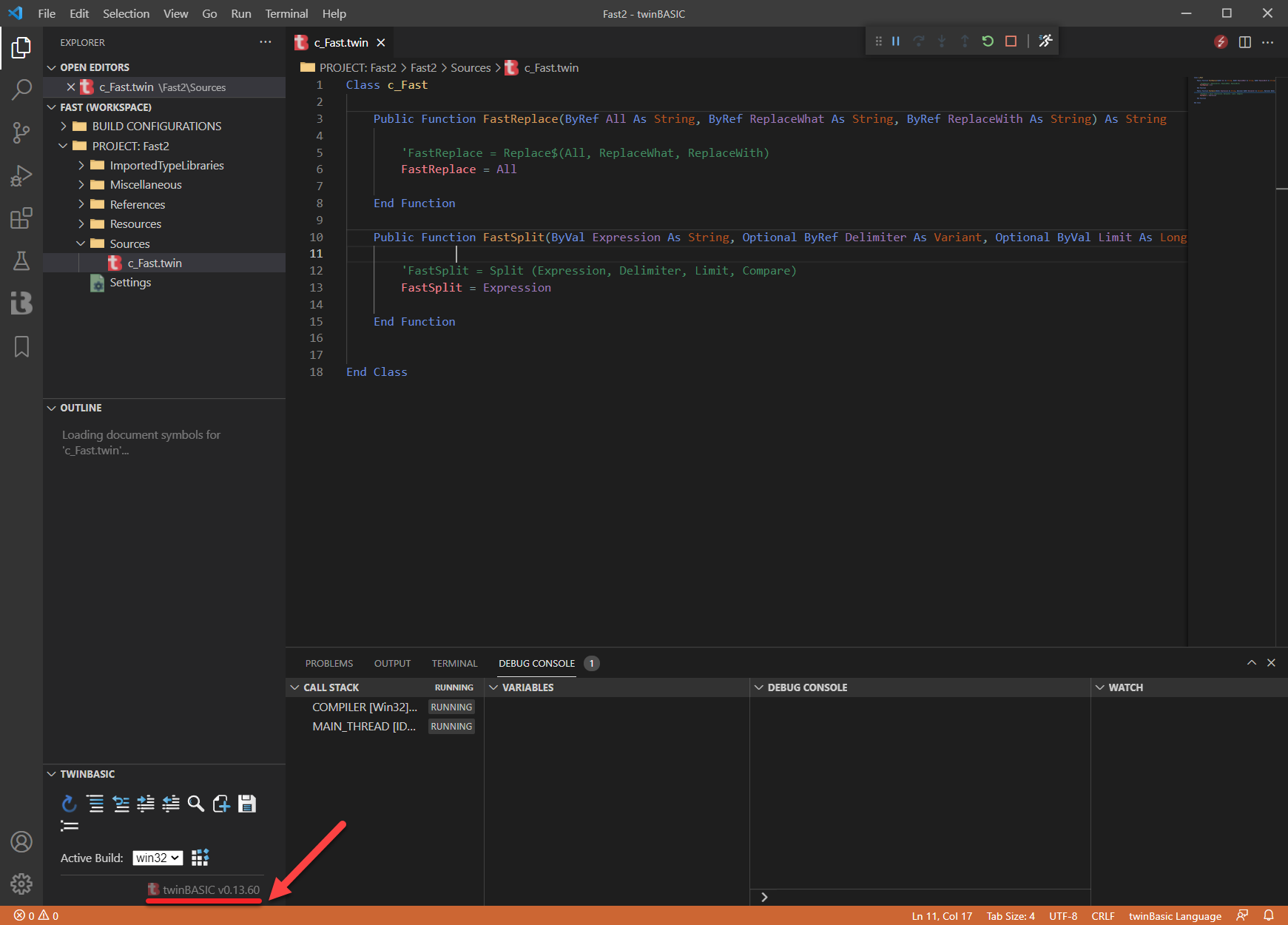 Outline panel incomplete · Issue #616 · twinbasic/twinbasic · GitHub