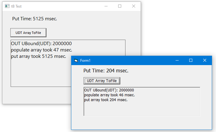 Put UDT array to disk takes long · Issue #1072 · twinbasic/twinbasic · GitHub