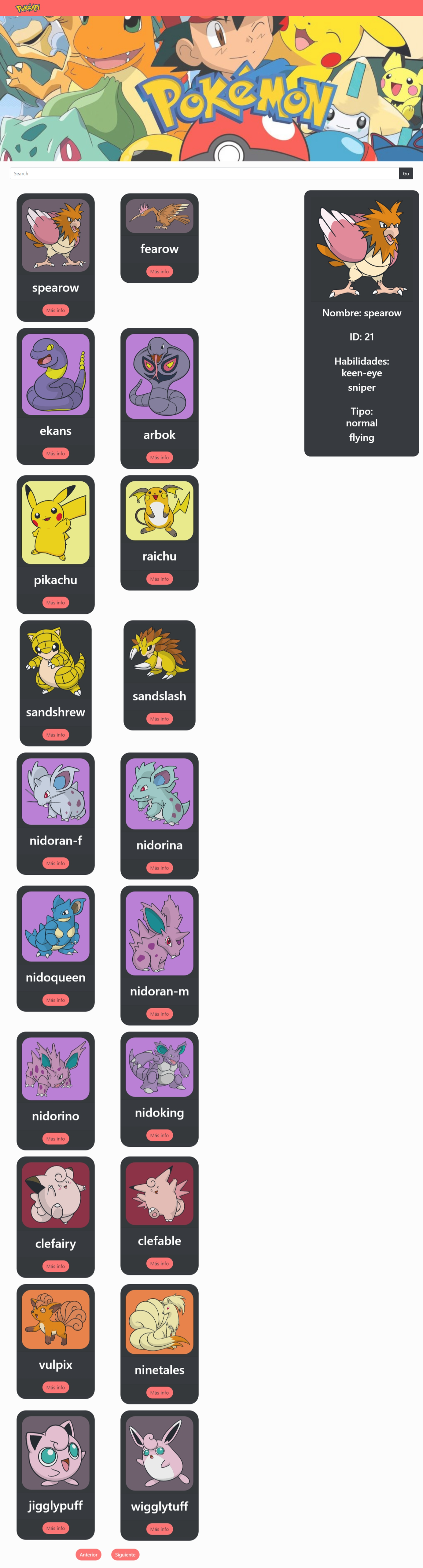 GitHub - cferreirobelenguer/Pokedex: Proyecto de Pokedex con React hooks, bootstrap 5