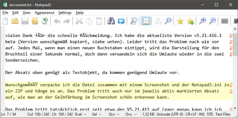 Problem mit deutschen Umlauten · Issue #3337 · rizonesoft/Notepad3 · GitHub