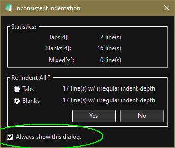 Allow automation of tab inserts tab/spaces based on document · Issue #4570 · rizonesoft/Notepad3 ...