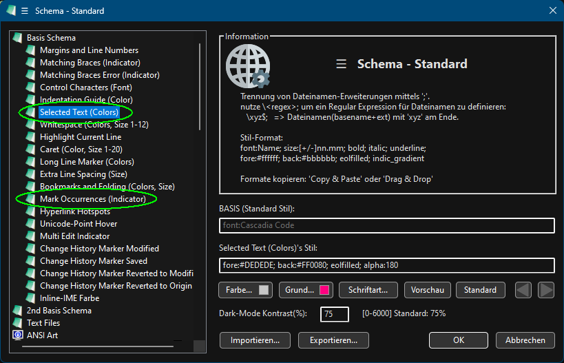 Highlight color for Search String · Issue #5021 · rizonesoft/Notepad3 · GitHub