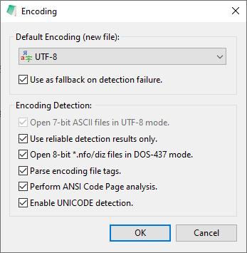 Encoding Detection: file with single UTF-8 character detected as ...