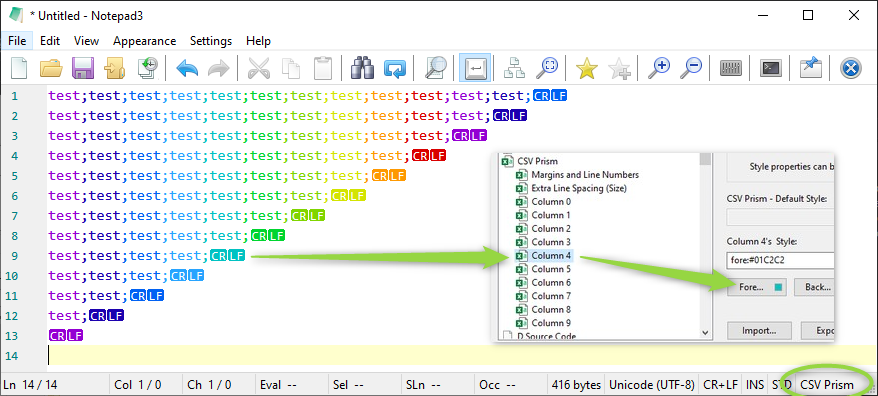how to change the color to CR and LF ? · Issue #2720 · rizonesoft/Notepad3 · GitHub