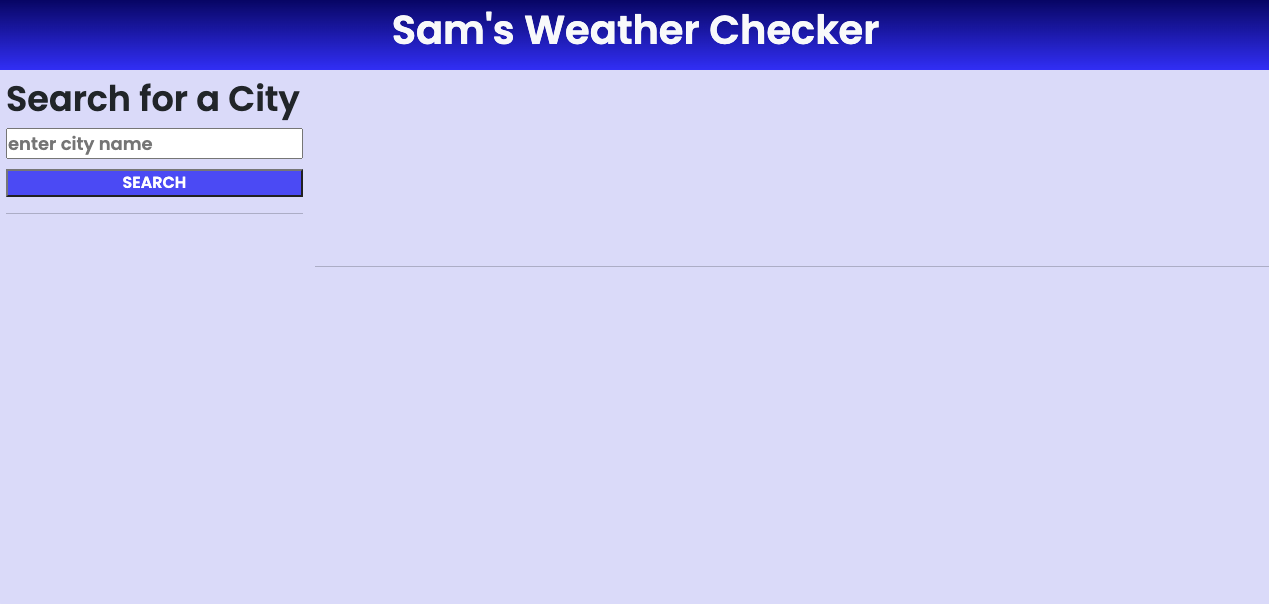 GitHub - xGrizabellax/hw-06-weather-tracker: Type in any city to see ...